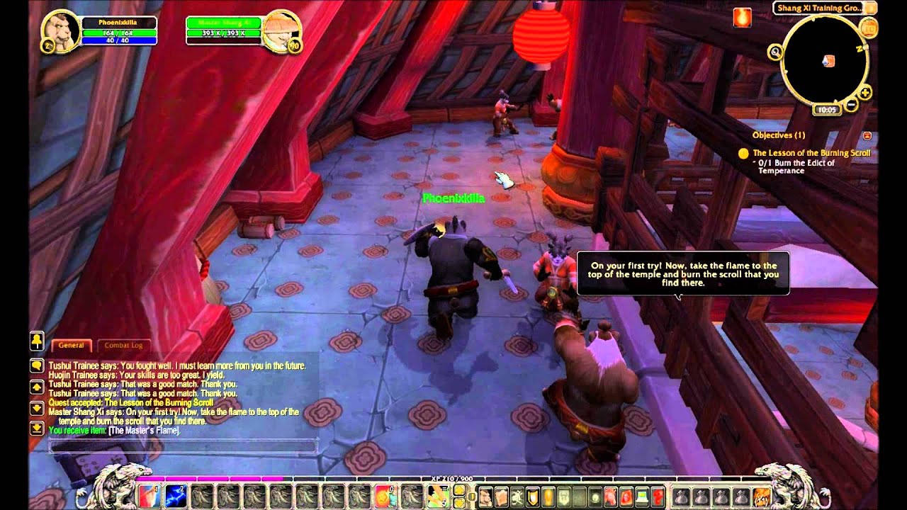 Wow Quests: The Lesson Of The Burning Scroll - YouTube