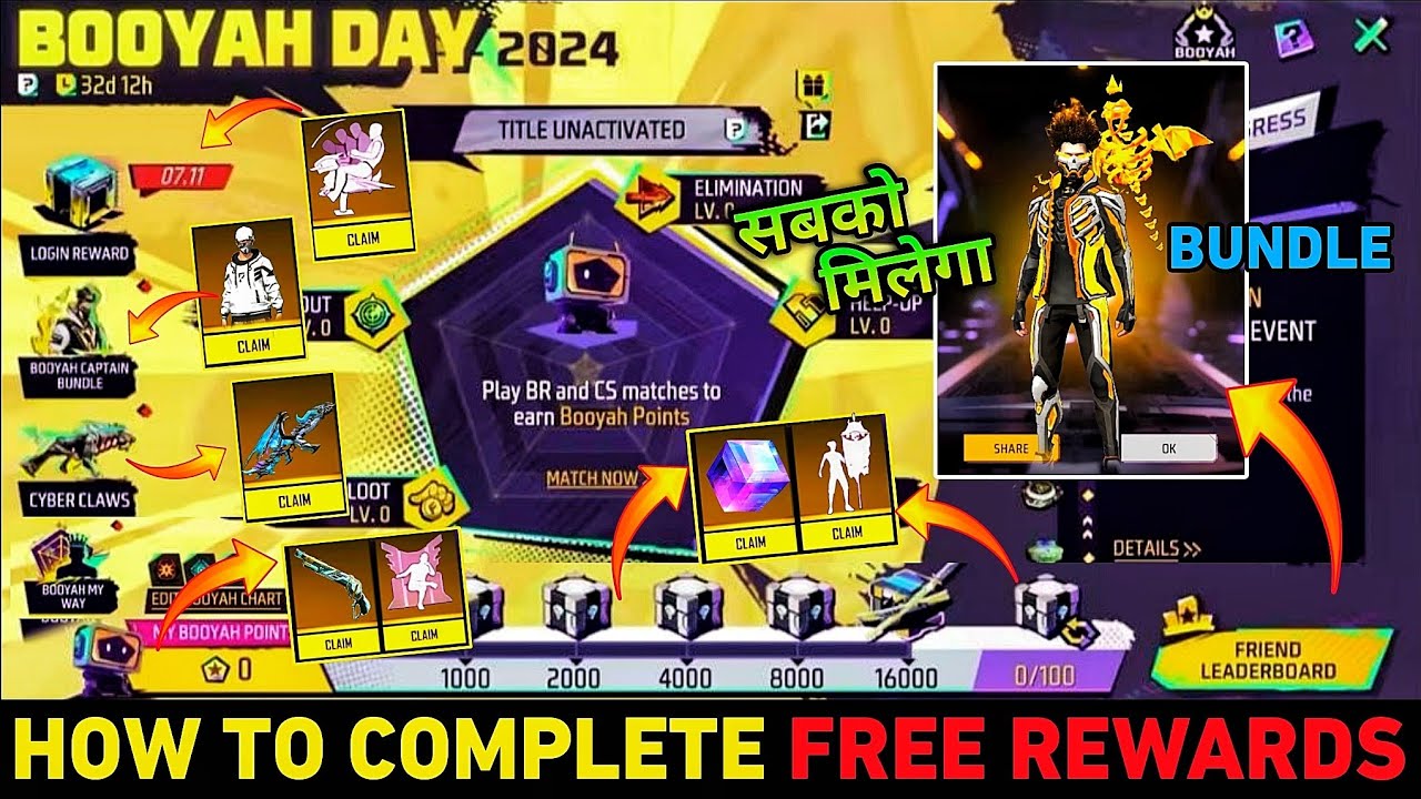 How To Complete - BOOYAH DAY New Event Free Fire ff Max new BOOYAH DAY ...