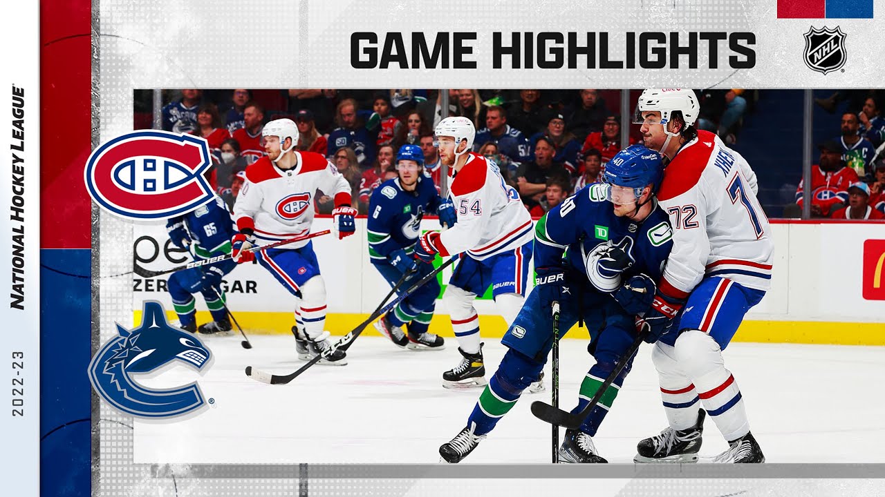 Canadiens @ Canucks 12/5 | NHL Highlights 2022 - YouTube