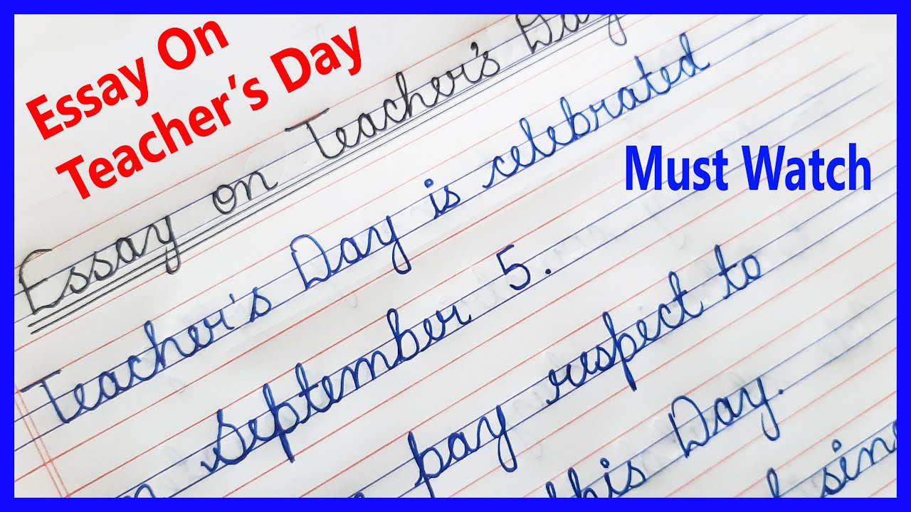 Essay on Teacher's day | Write Essay On Teachers Day in English | Essay ...