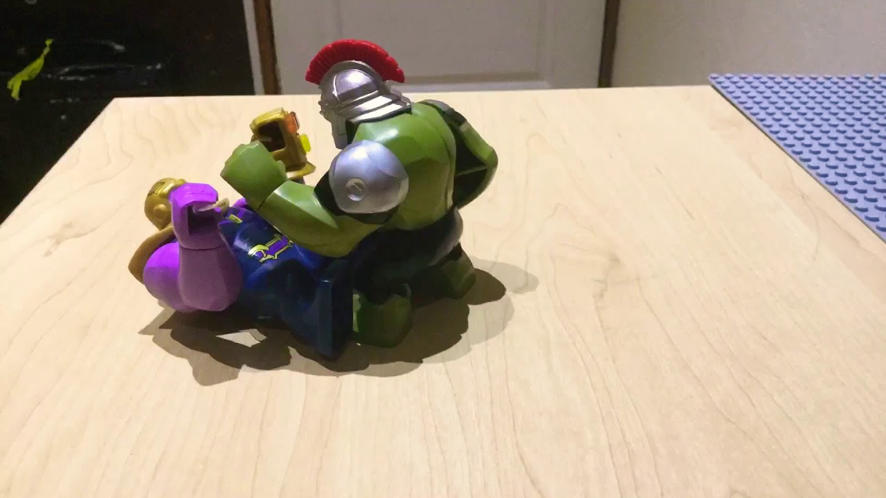 "HULK VS PUNY THANOS" - Short Stop Motion LEGO Film - YouTube