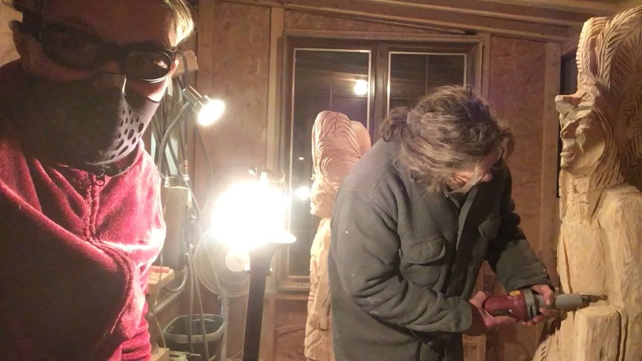 Classic Cigar Store Indian Statues Fall Creek Gallery - YouTube