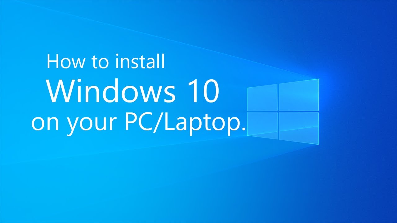 How To Install Windows 10 on a Laptop/PC Full Walkthrough Tutorial ...