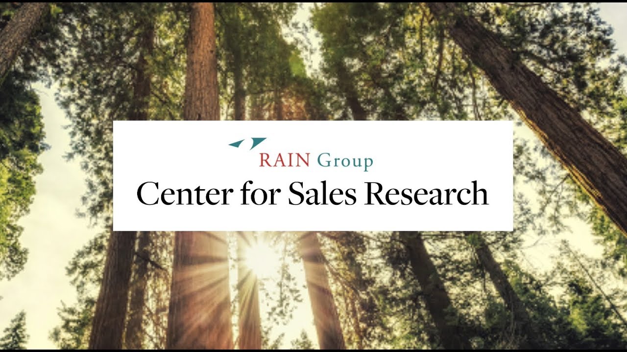 Sales Research, Data, and Advice to Improve Sales Performance - YouTube
