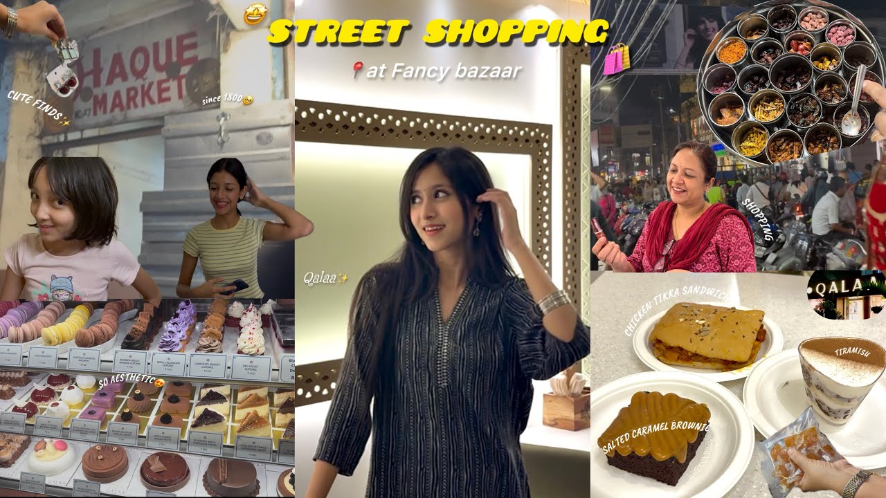 Street Shopping in Fancy Bazaar 🛍️ | Qalaa 🧁, Earrings , Guwahati Vlog ...
