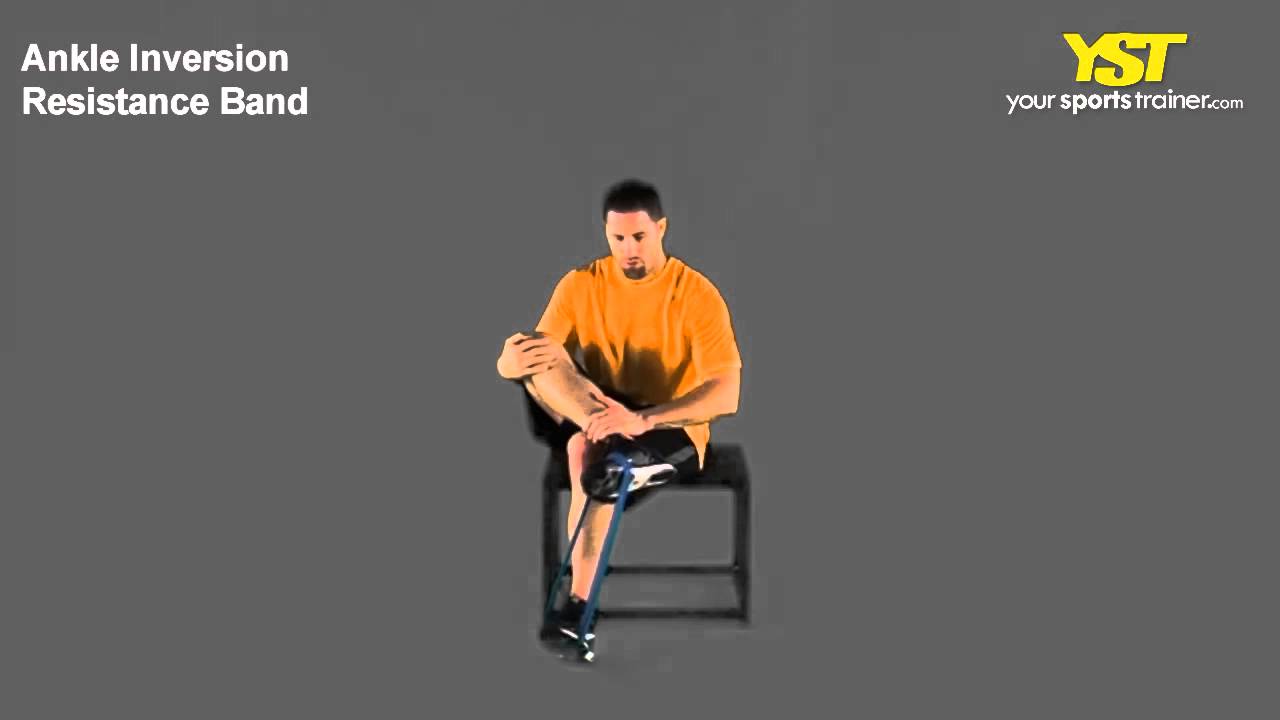 Ankle Inversion Resistance Band - YouTube