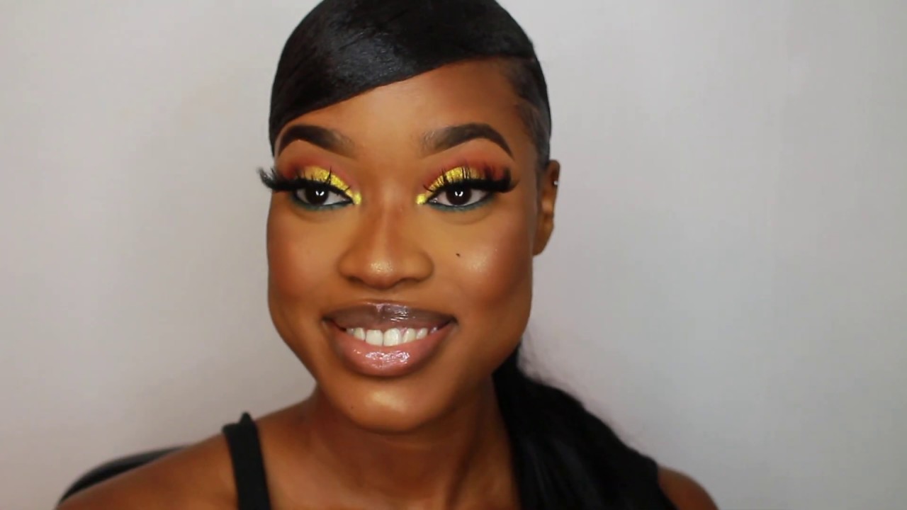 GOLD CUT CREASE MAKEUP TUTORIAL - YouTube