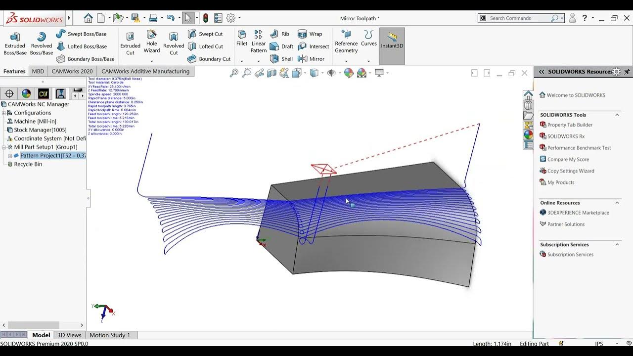 17- Mirror Toolpath - YouTube