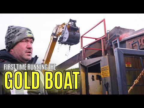 My First Gold Boat Run Did NOT Go as Planned + BEAR ATTACK STORY TIME!