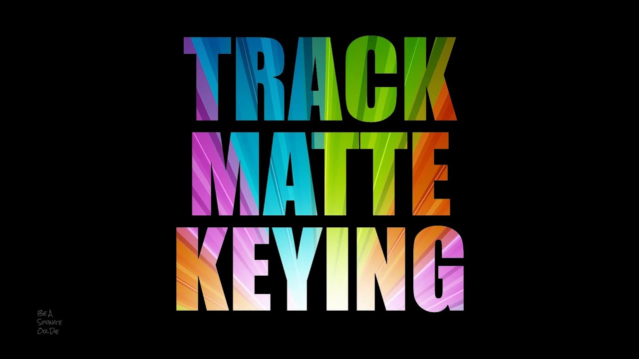 Quick Track Matte Keying In Adobe Premiere Pro - YouTube
