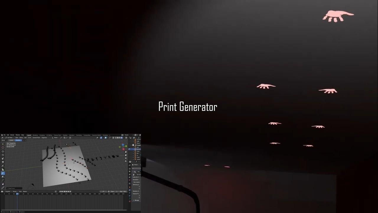 Blender Geonodes : Print generator - YouTube