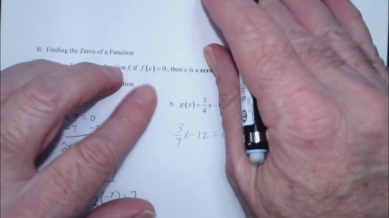 Solving Equations, Zeros, Problem Solving - YouTube