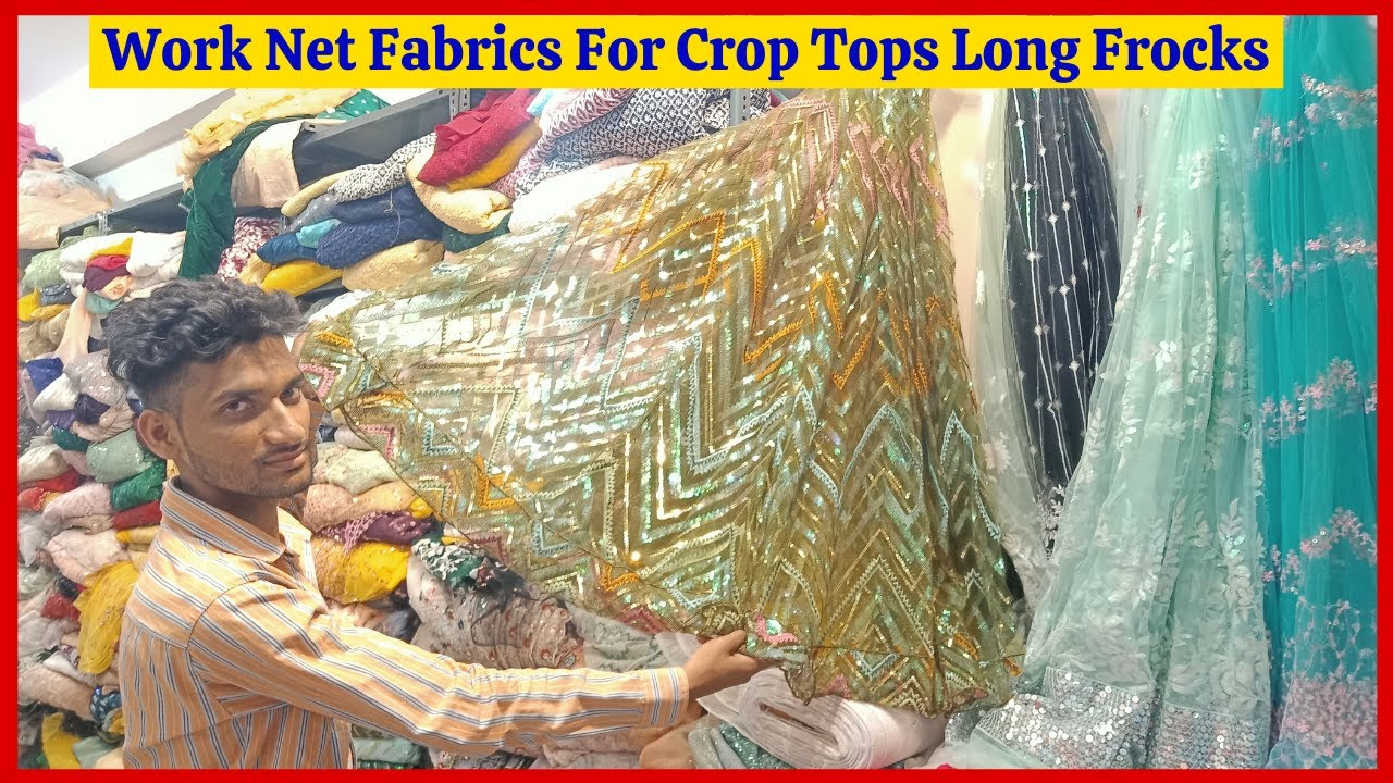 Net Fabrics Designer Collection | Imported & Cut Work Fabrics For Long ...