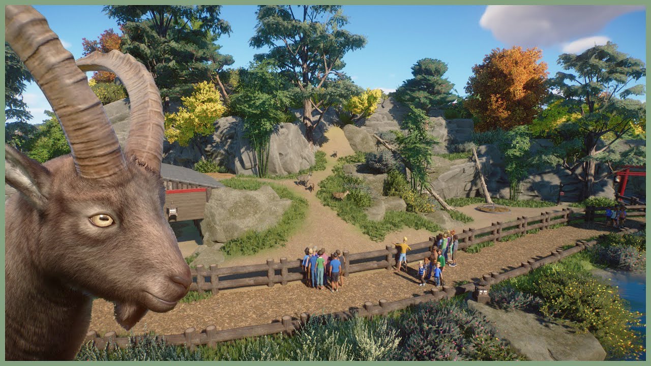 🐐 Natural alpine ibex habitat | Soliuko Zoo | Planet Zoo | speedbuild🍁 ...