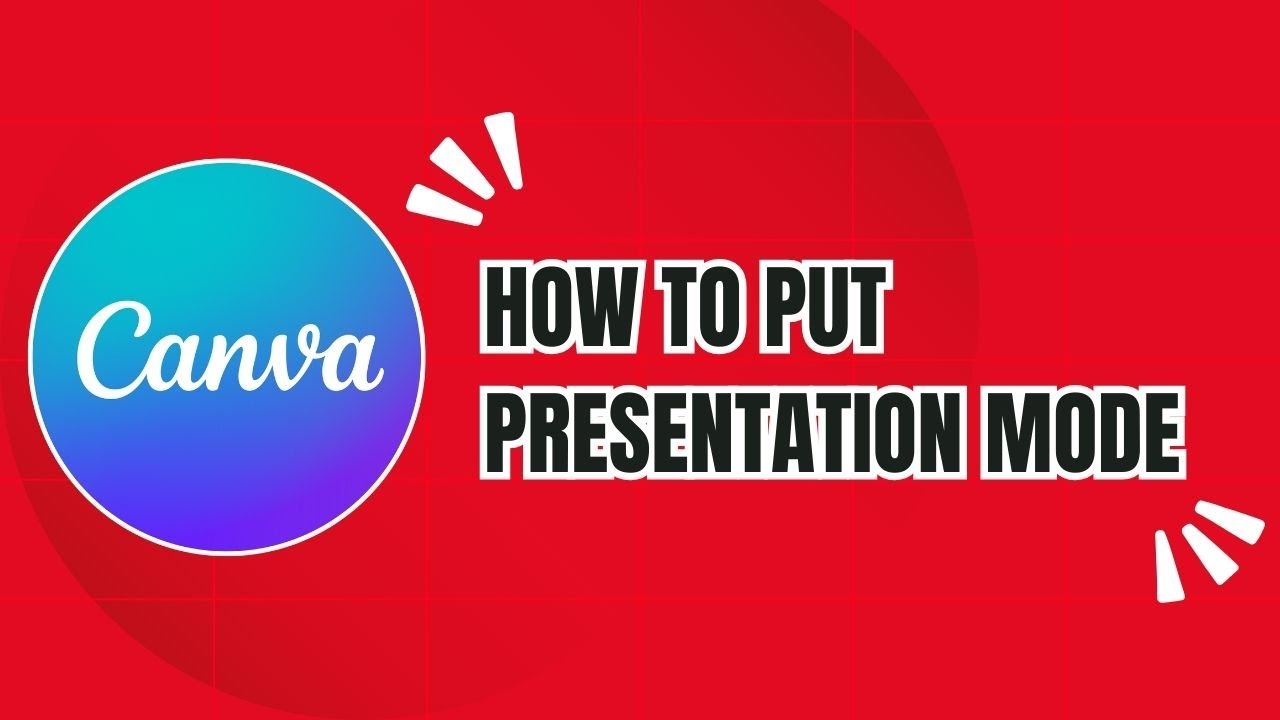 How to put Canva in presentation mode - YouTube