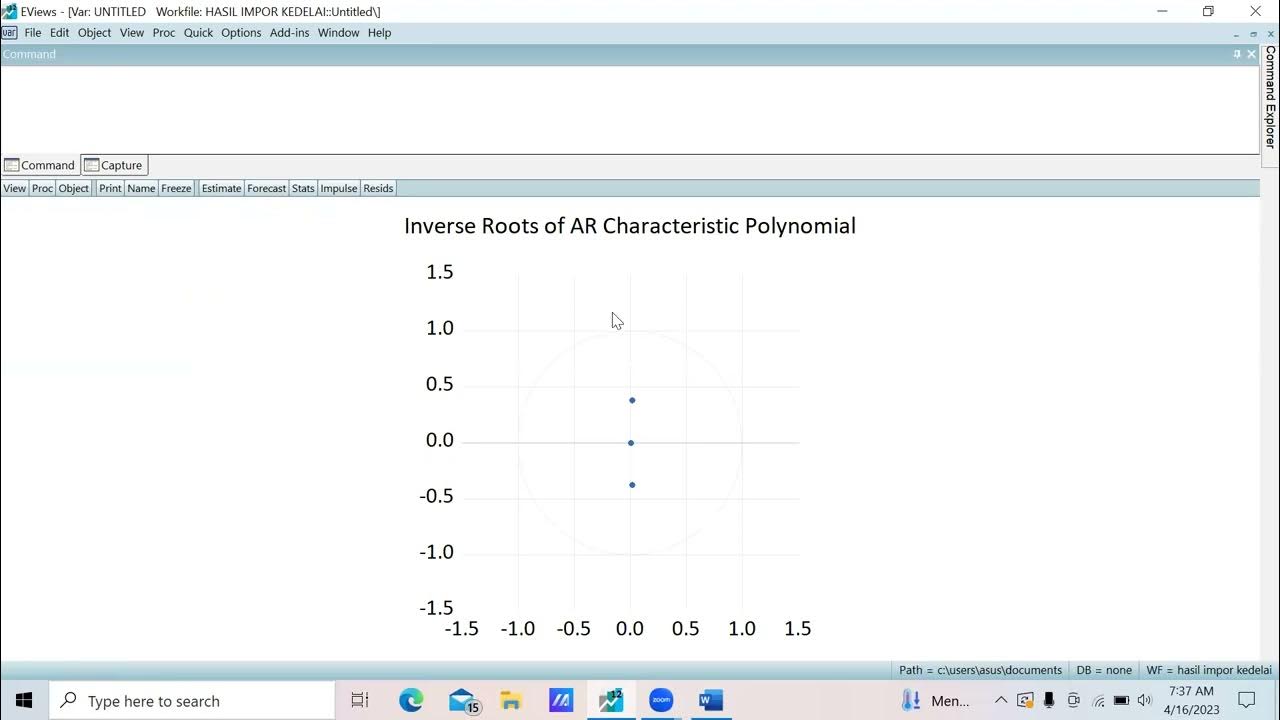 tutorial VAR VECM di eviews 12 - YouTube