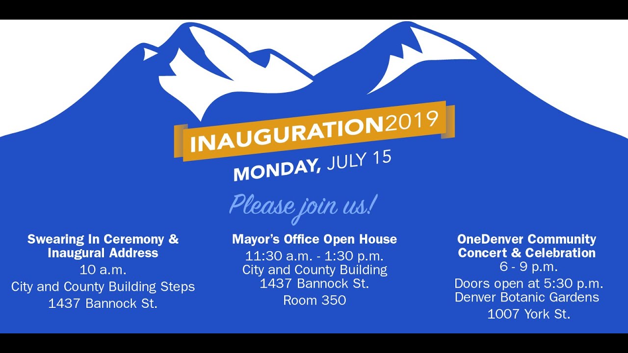 One Denver Inauguration 2019 - YouTube
