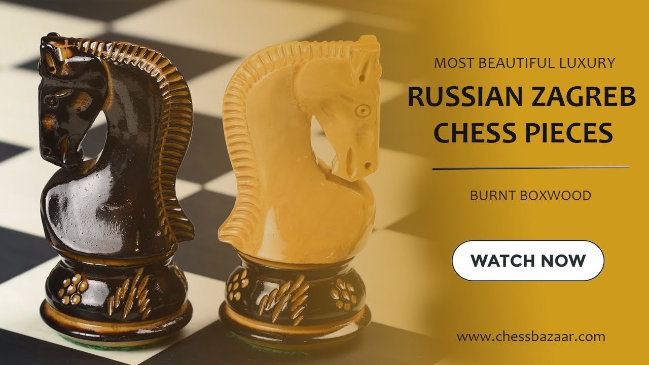 Most Beautiful Luxury Chess Set | 3.89" Russian Zagreb Luxury Staunton ...