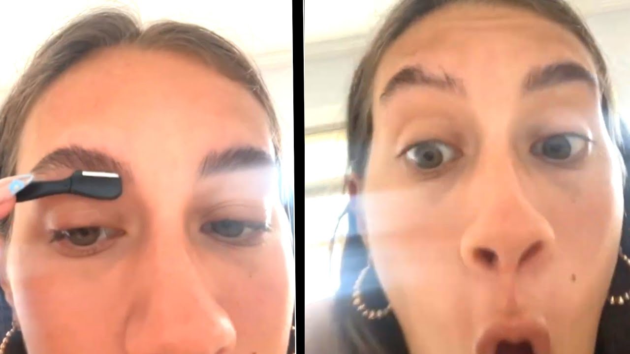 Doing Eyebrows Gone EXTREMELY Wrong !! - YouTube