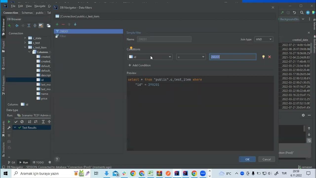 İntellij üzerinde DB Navigator plugin ile Database sorgusu - YouTube