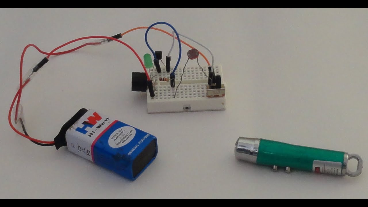 How To Make A Laser Tripwire At Home - YouTube