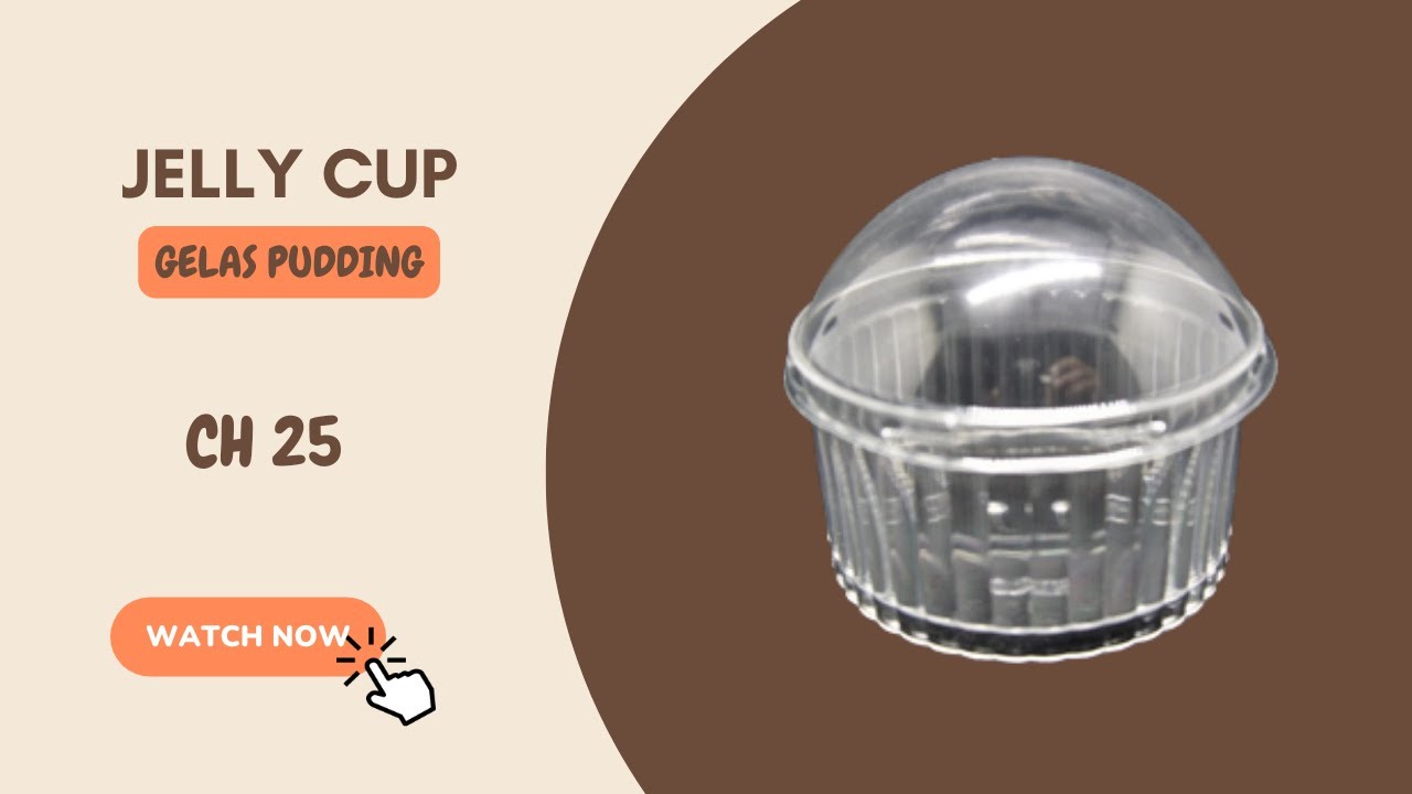 Jelly Cup CH 25 - Gelas Pudding CH-25 - YouTube