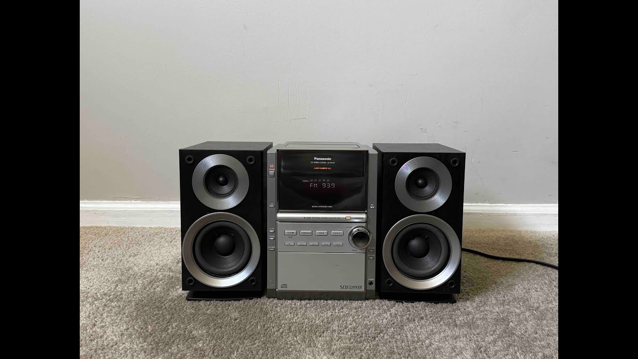Panasonic SA-PM18 Home Stereo Audio System - AM FM Radio, 5 CD Player ...