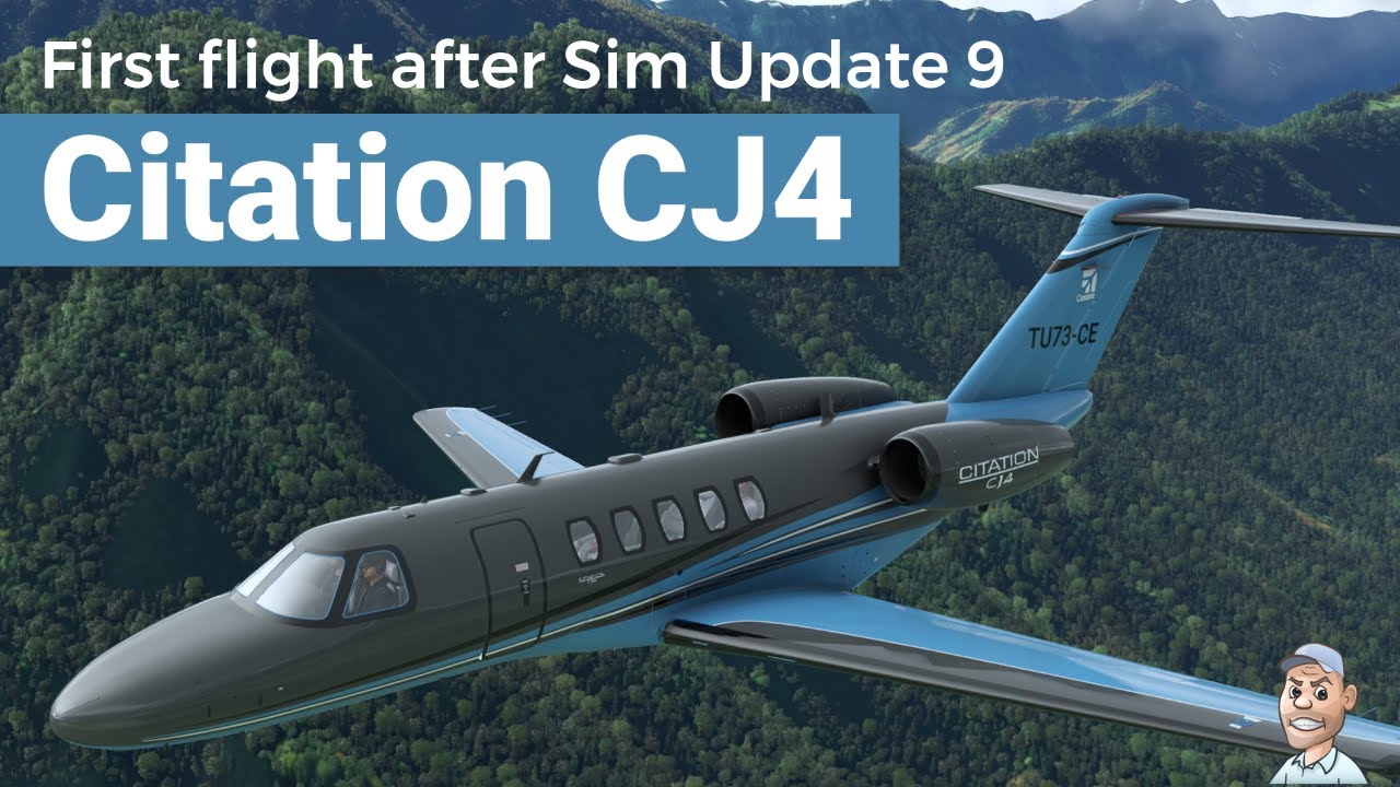 First flight after Sim Update 9 in the CJ4 | MSFS 2020 - YouTube