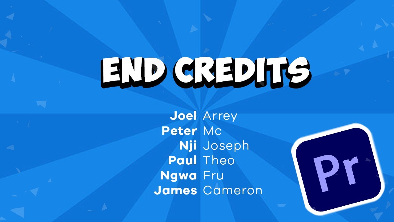 How to Create End Credits Animation in Premiere Pro - YouTube