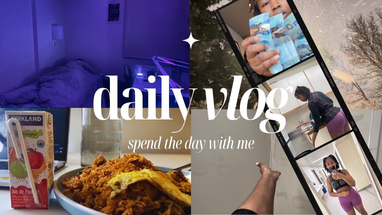 DAILY VLOG | spend the day with me | assignment, cooking, hot showers, gym, work, zoom class ...