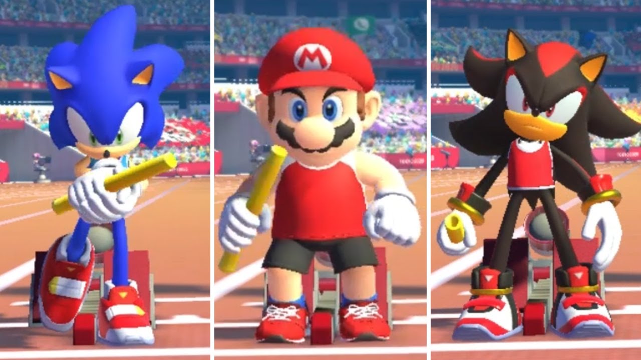 Mario & Sonic at the Olympic Games Tokyo 2020 - All Characters 4x100m ...