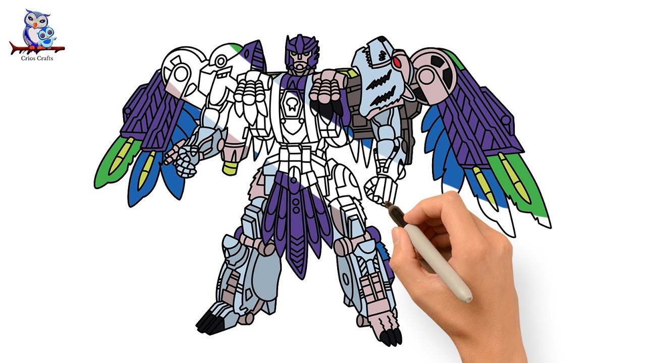 How to Draw Tigerhawk | Teletraan I The Transformers - Beast Wars - YouTube