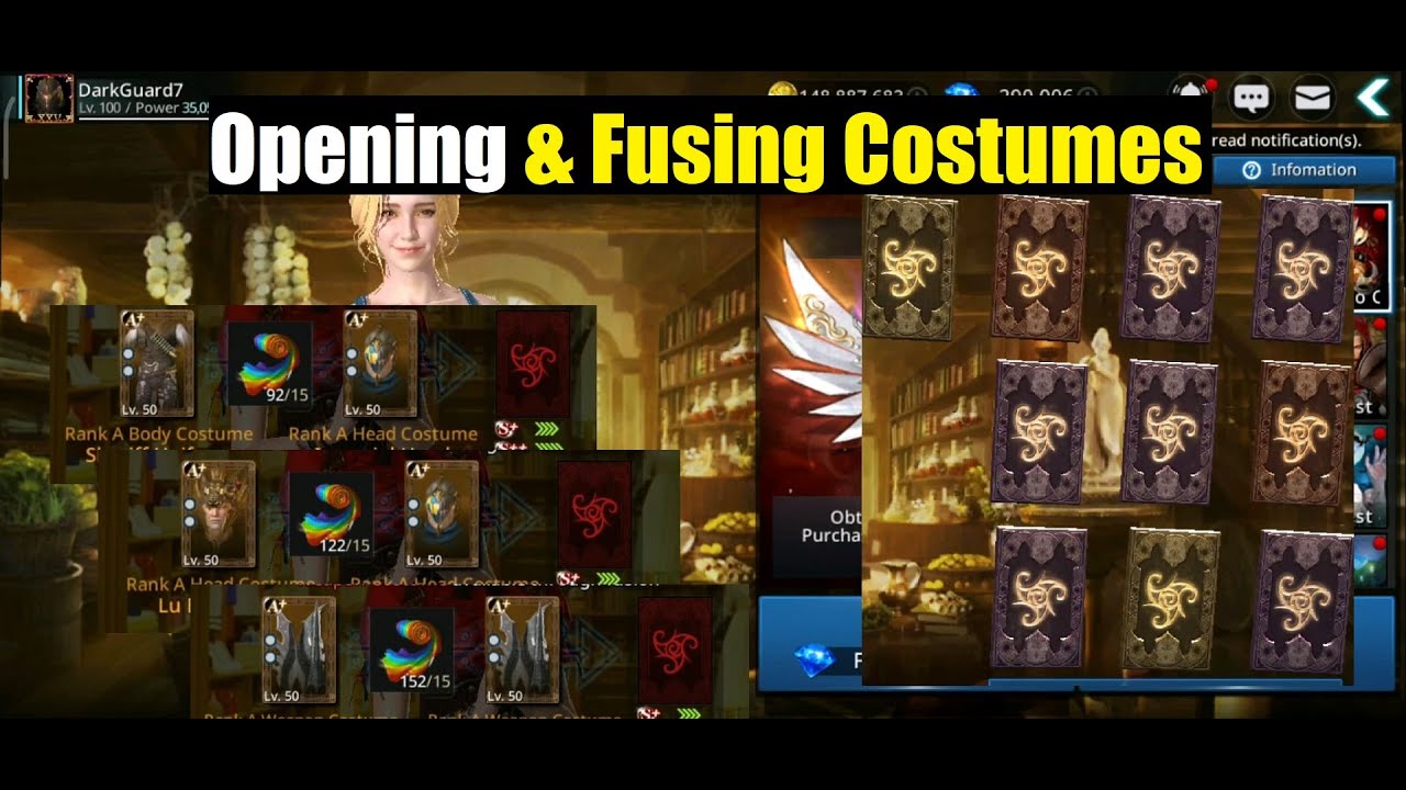 Darkness Rises Opening & Fusing Costumes - YouTube