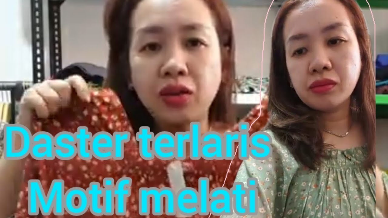 Daster terlaris motif melati harga termurah seindonesia - YouTube