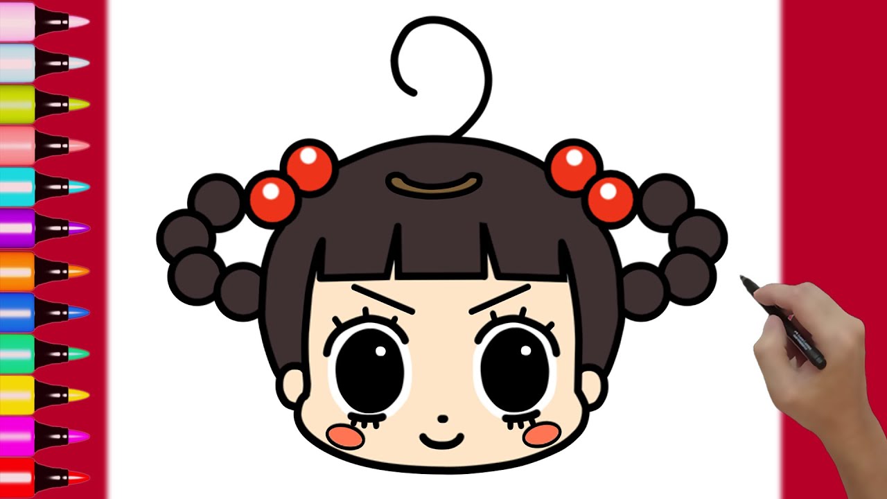 How to Draw cute Jadoo (Head) - Drawing Step by Step - YouTube