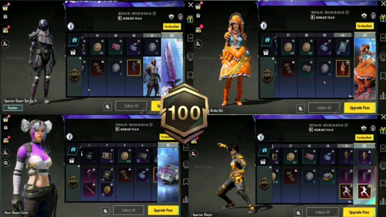 ROYAL PASS A1 1 TO 100 RP LEAKS RP EMOTE UPGRADE GUN SKIN RP VEHICLE ...