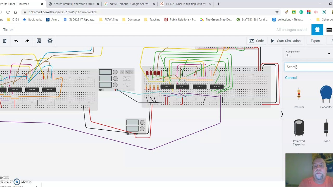 DE 60 Second Timer TinkerCad - YouTube