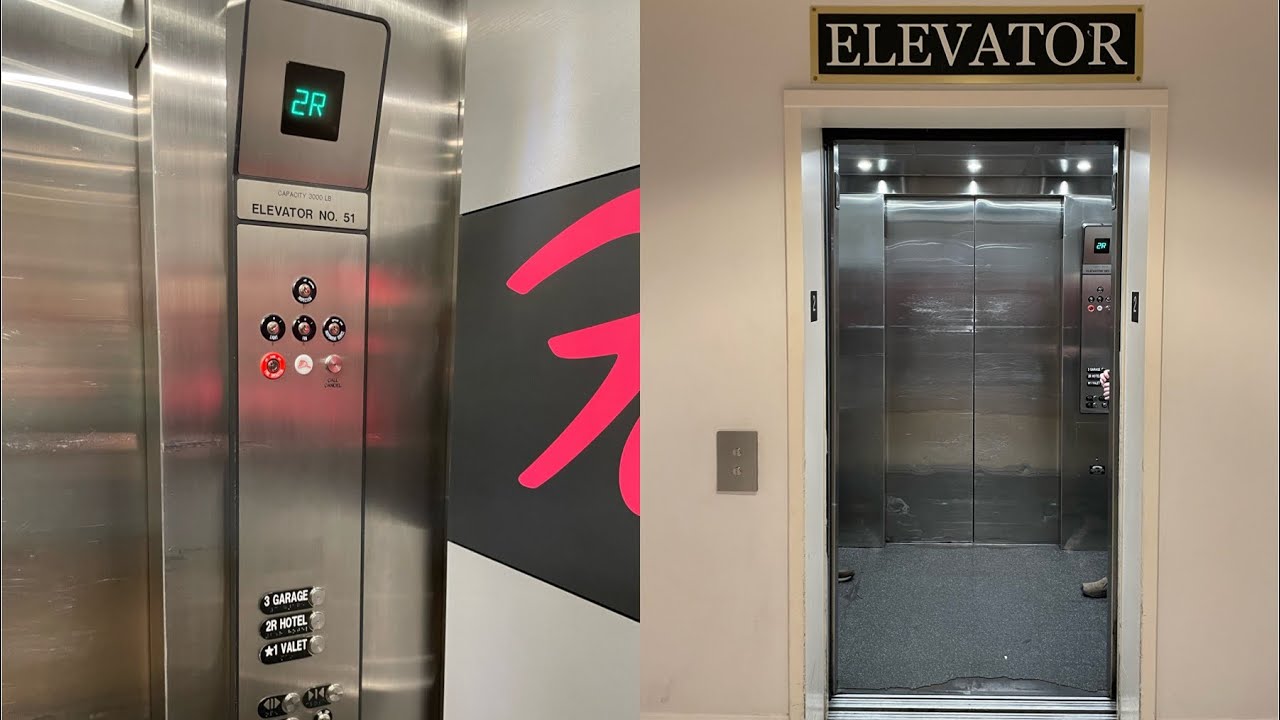 Rare Otis Series M1 Hydraulic Elevator @ Flamingo Monorail Station ...