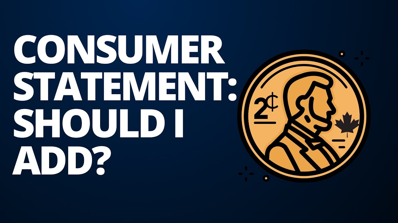 Should I add a consumer statement on my Credit Report? - YouTube