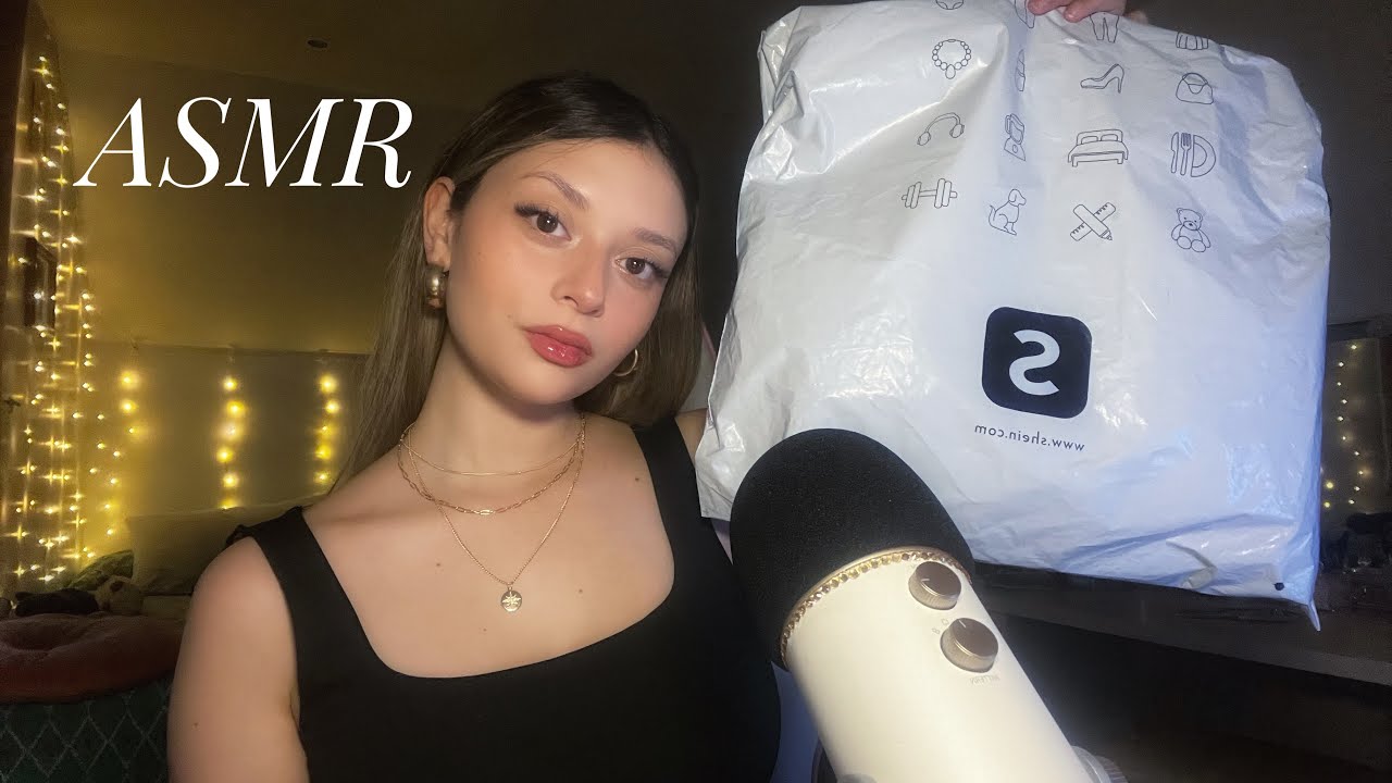 ASMR try on haul de SHEIN 👚🎀 - YouTube