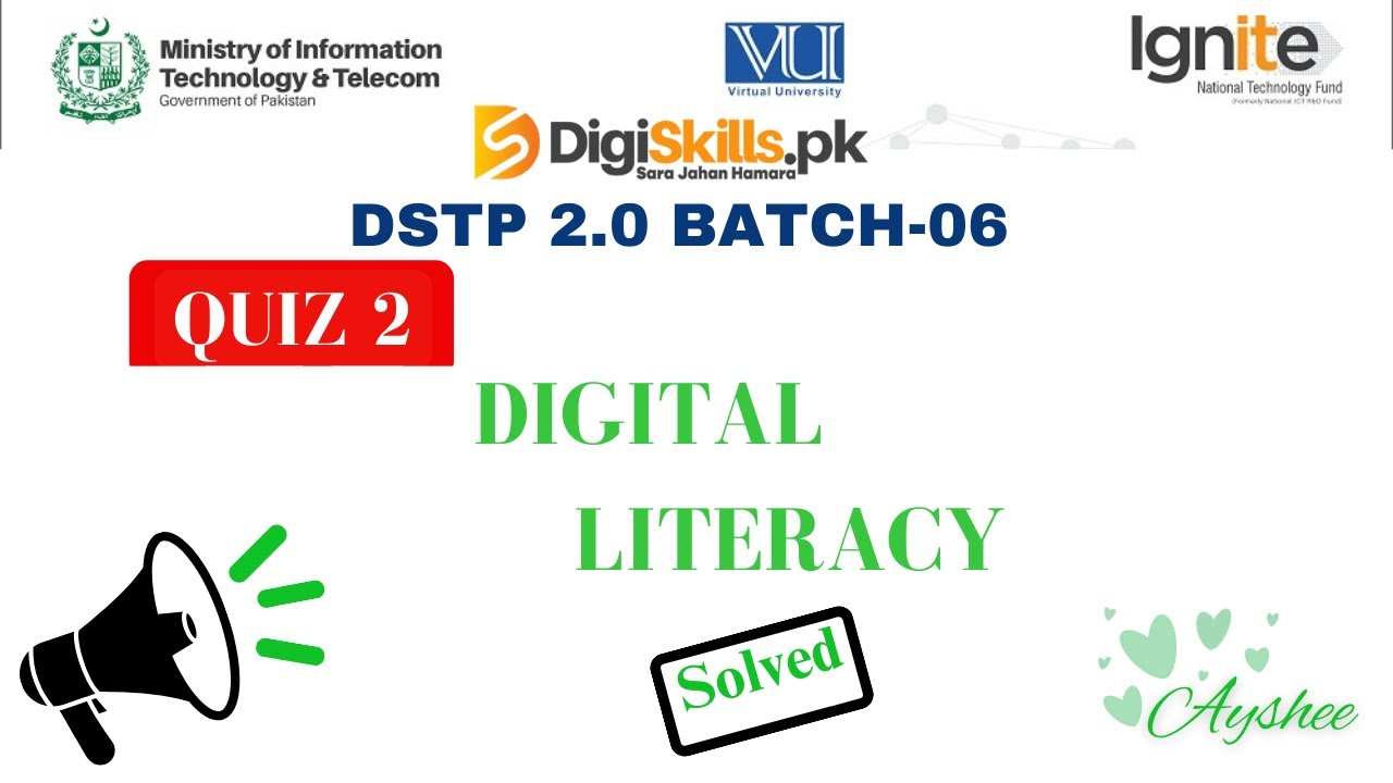 digital literacy quiz 2 | digital literacy quiz 2 batch 6 digiskills ...