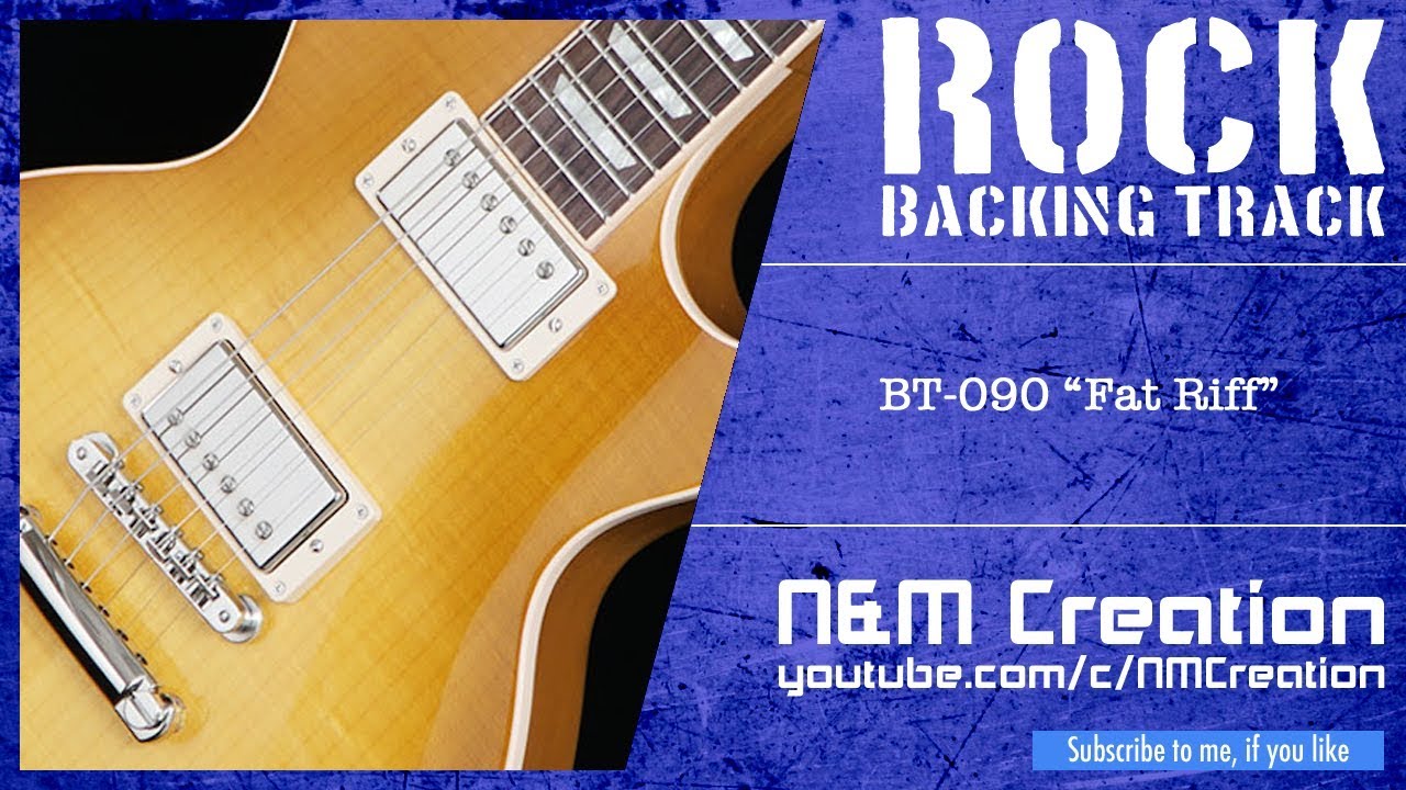 Fat Hard Rock Backing Track in Gm | BT-090 - YouTube