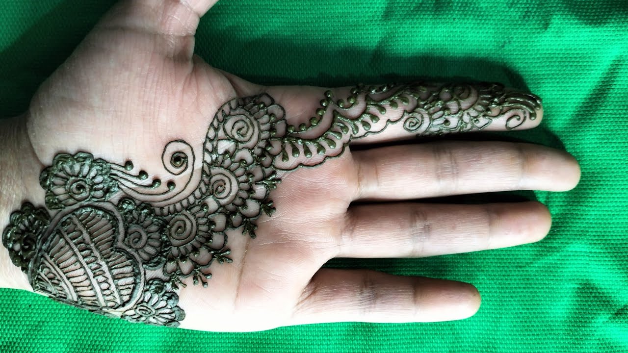 new mehandi design | step by step mehandi design | beautiful mehandi ...