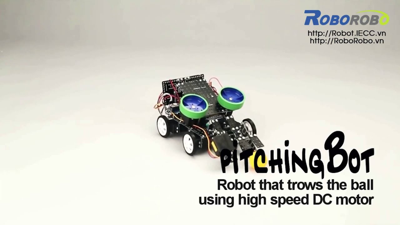 [RoboRobo Kit Level 5] PITCHING BOT - YouTube