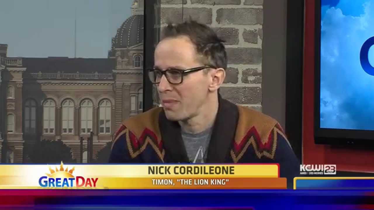 4-30-15 The Lion King Actors Nick Cordileone and Ben Lipitz - YouTube