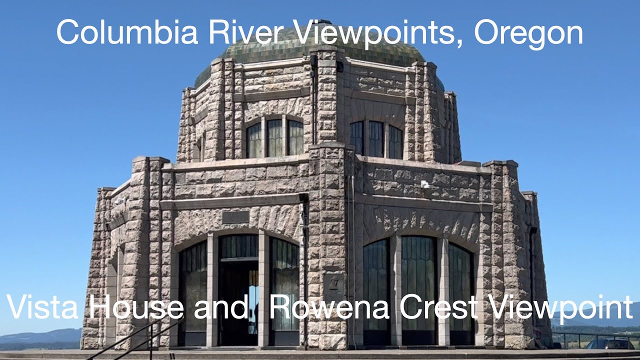 Columbia River Oregon Viewpoints. Vista House and Rowena Crest ...
