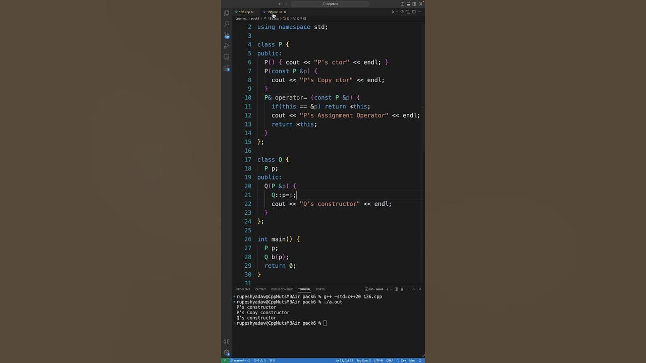 Class Constructor Call Order Cppprogramming Cplusplus Youtube