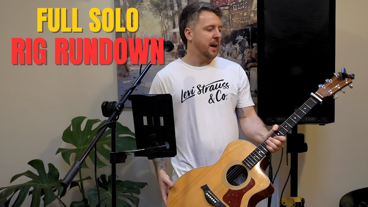 My Complete Solo Acoustic Gig Setup (Guitar, PA, Pedals & More) - YouTube