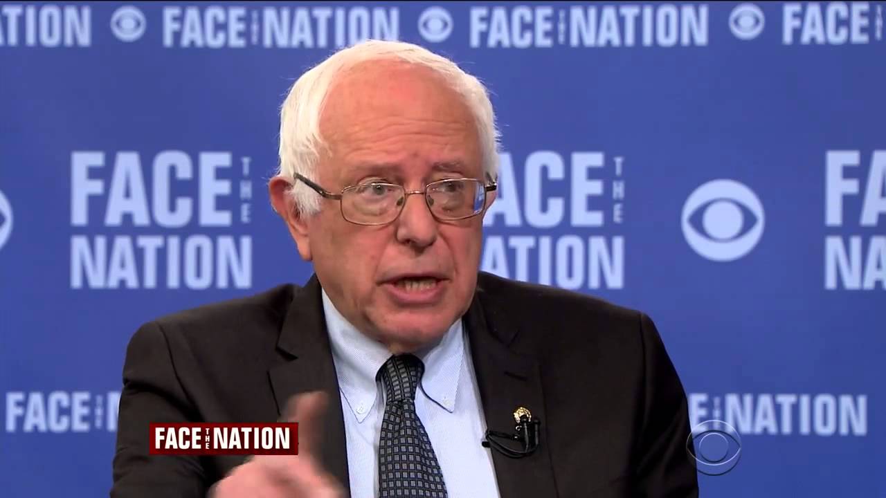 Bernie Sanders on CBS Face the Nation - YouTube