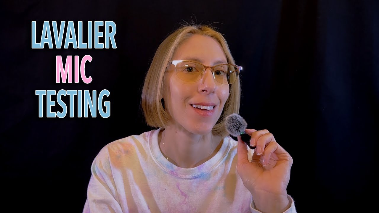 ASMR | Lavalier Mic Test - soft spoken, cardboard sounds, crinkling ...